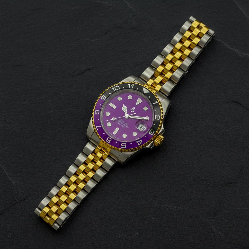 Seiko Mod Joker - Purple Dial, Two-Tone Series | Luxury Diver Watch ...